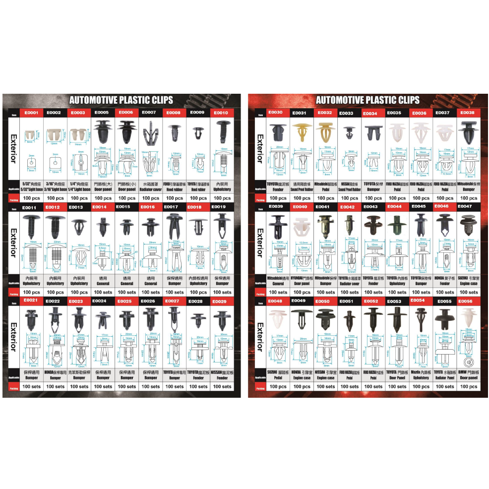 Automotive Plastic Clips – LATI TRADING